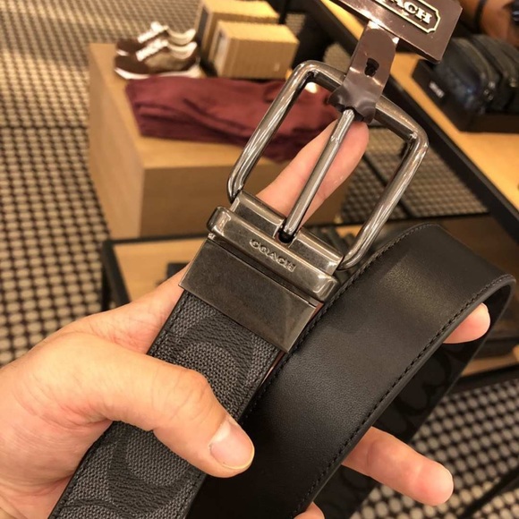 Coach | Accessories | Coach Wide Cuttosize Reversible Belt Signature ...